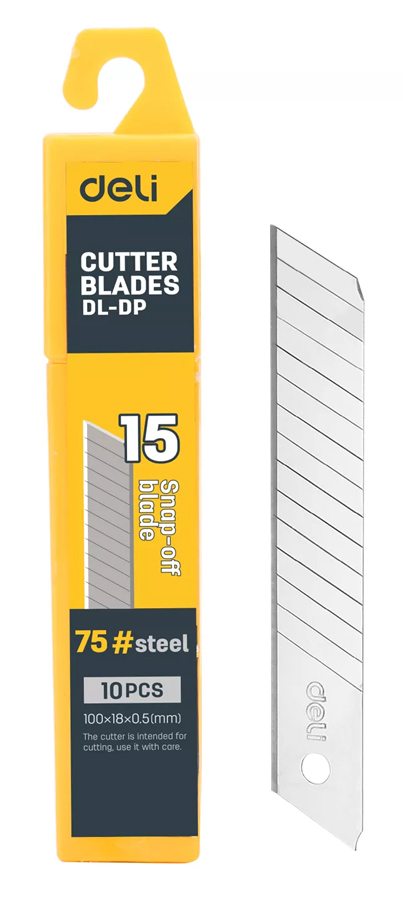 DELI ανταλλακτικές λεπίδες DL-DP, 18mm, 10τμχ - Game-Buster